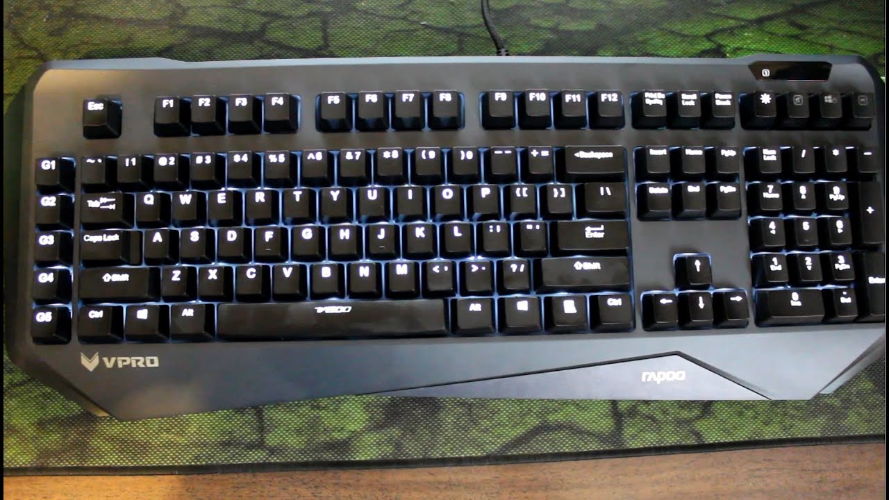Rapoo V800 Mechanical Gaming Keyboard Review - YouTube