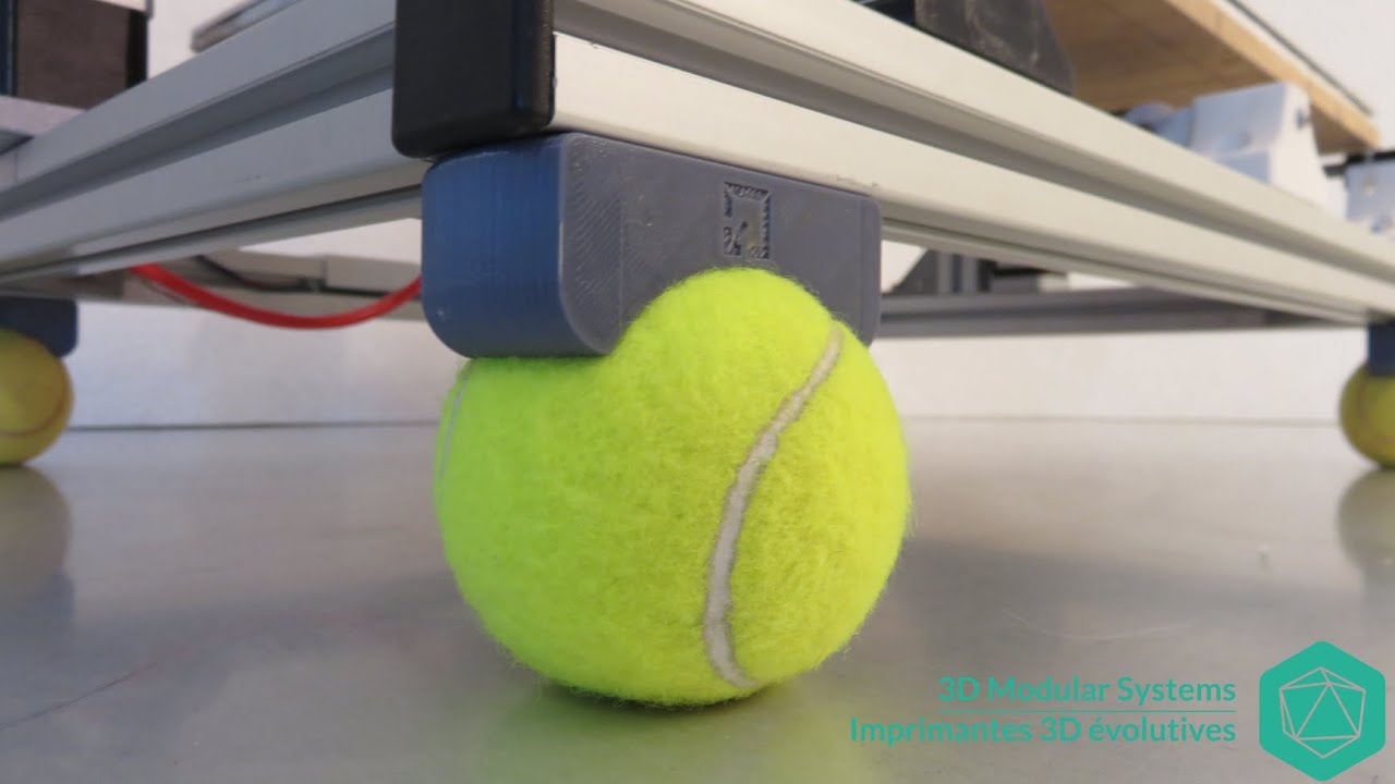 Tennis balls to reduce noise and vibration of a 3D printer - YouTube