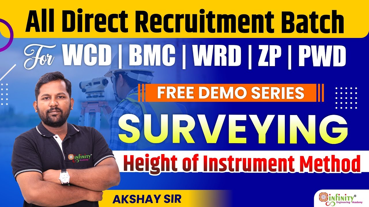 Demo Series Day 2 | JE WCD WRD PWD ZP | Nagpur JE Batch | Surveying ...
