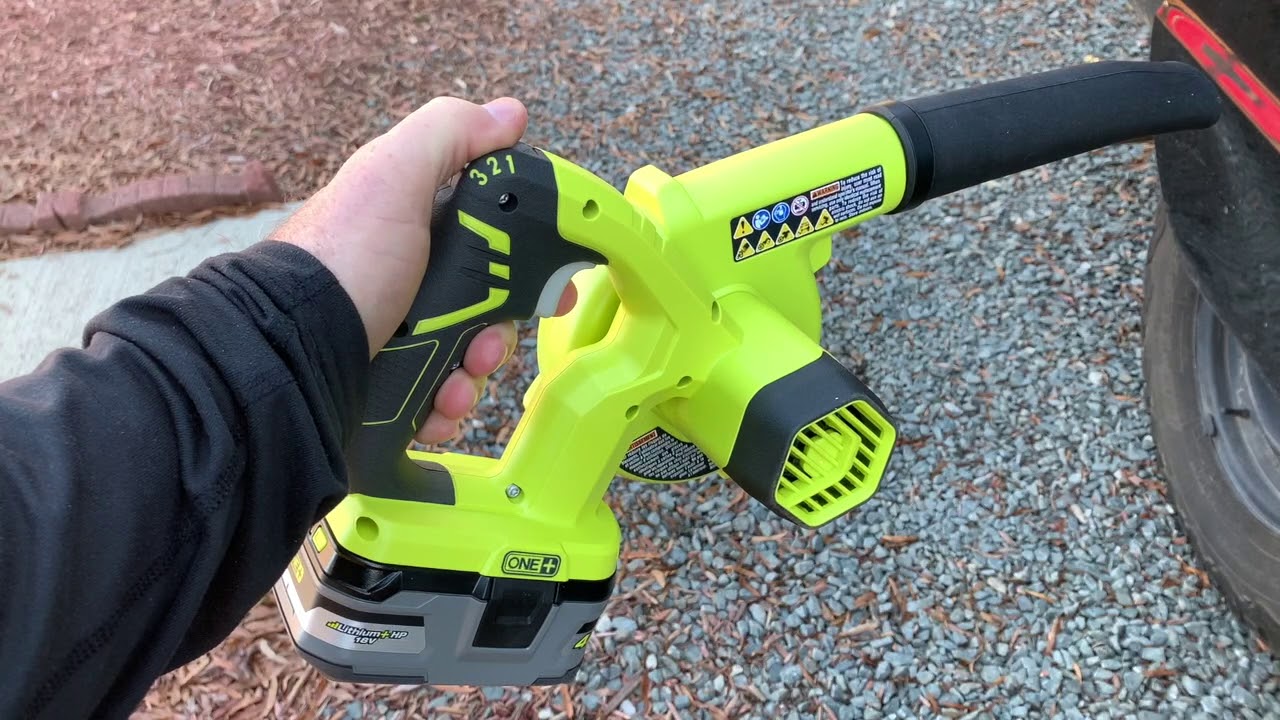 Ryobi 18V One+ Compact Blower Review - Small Size, Big Power! - YouTube