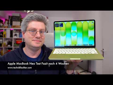 Apple MacBook Neo Test Fazit nach 4 Wochen