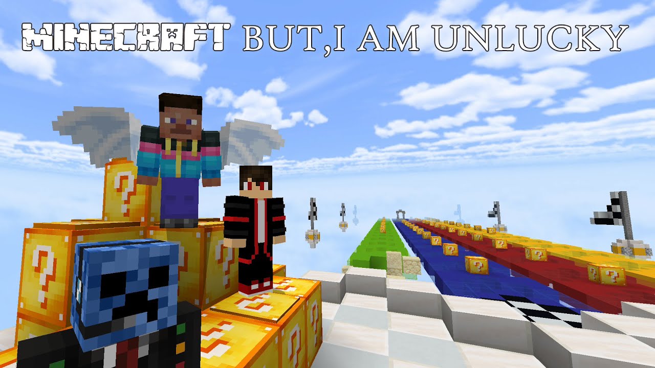 Minecraft But I Am Unlucky | Lucky Block Scam - YouTube