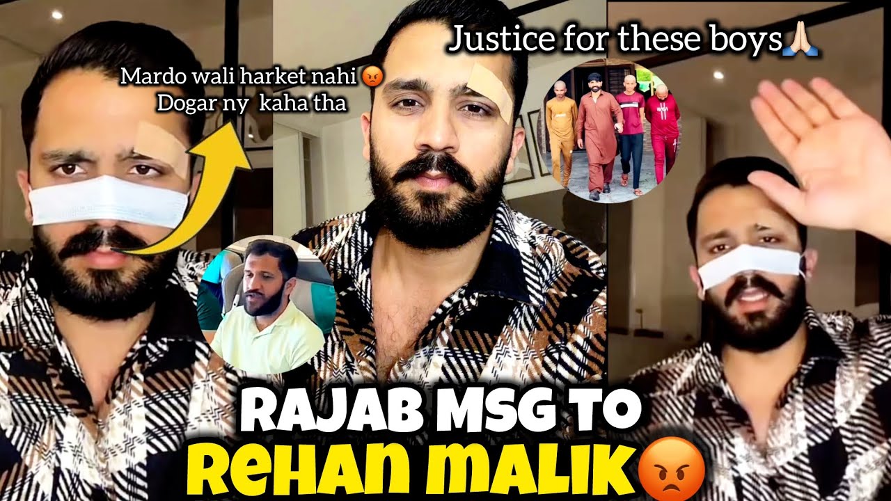 Rajab Angry msg to rehan malik😡masoom bacho ky dath zulam 💔justice for them 🙏🏻 - YouTube
