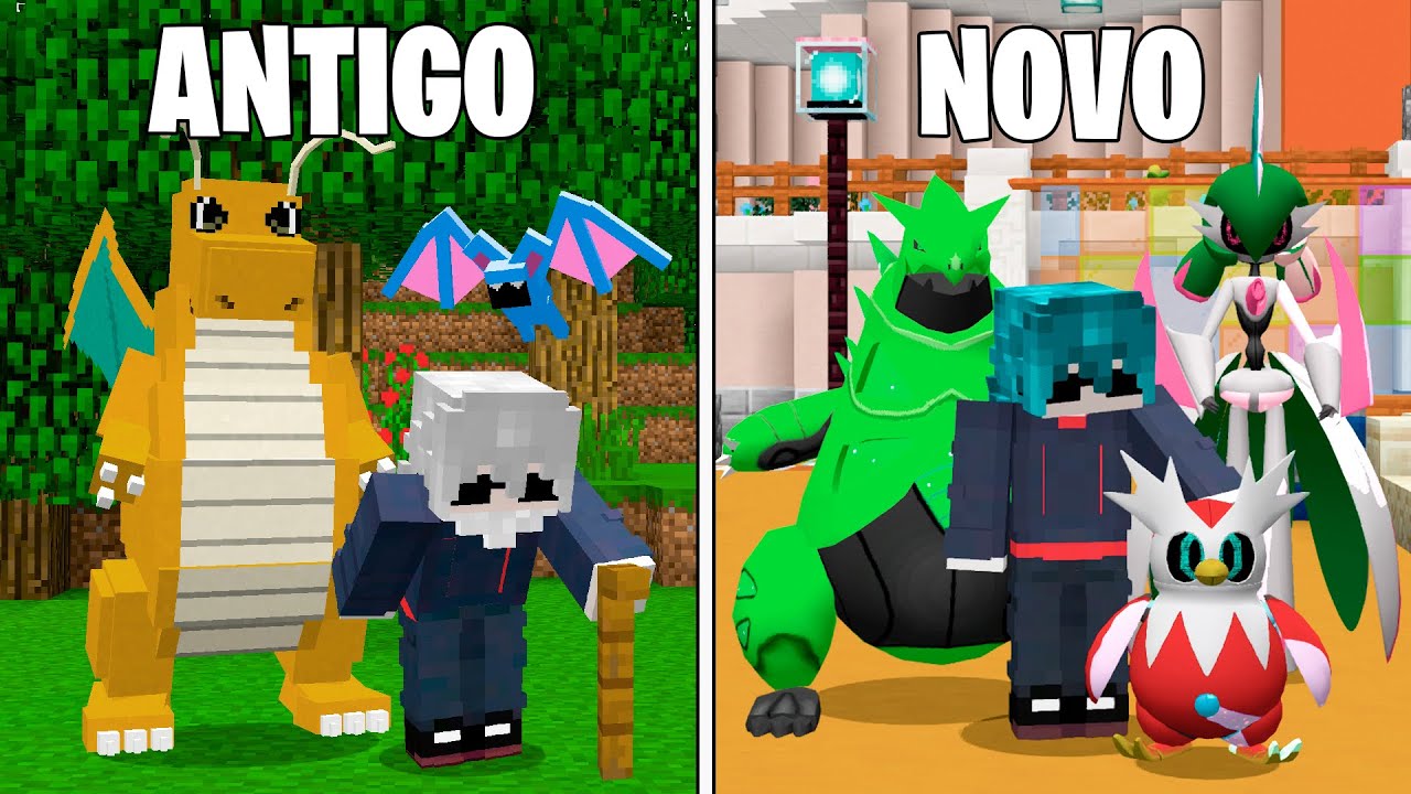 PIXELMON ANTIGO vs PIXELMON NOVO no MINECRAFT - YouTube