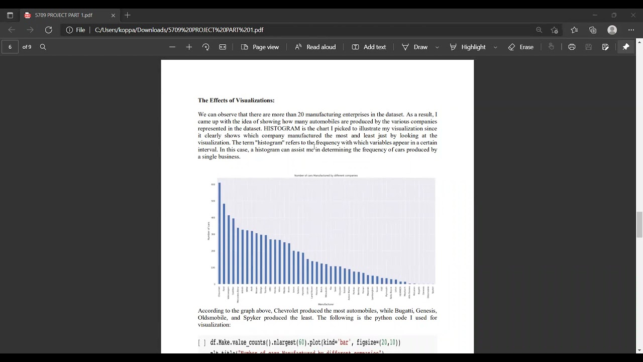 EXPLORATORY DATA ANALYSIS ON CAR DATA SET - YouTube