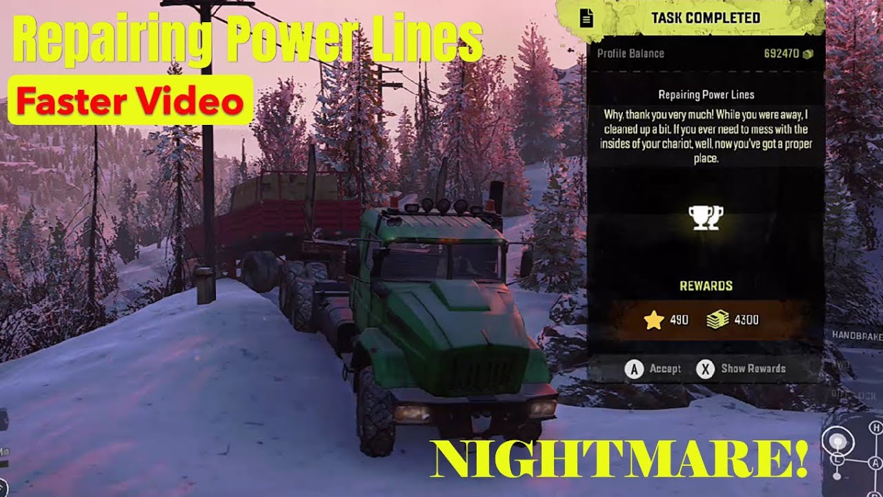 Imandra - Repairing Power Lines, NIGHTMARE! - SnowRunner Play Through ...