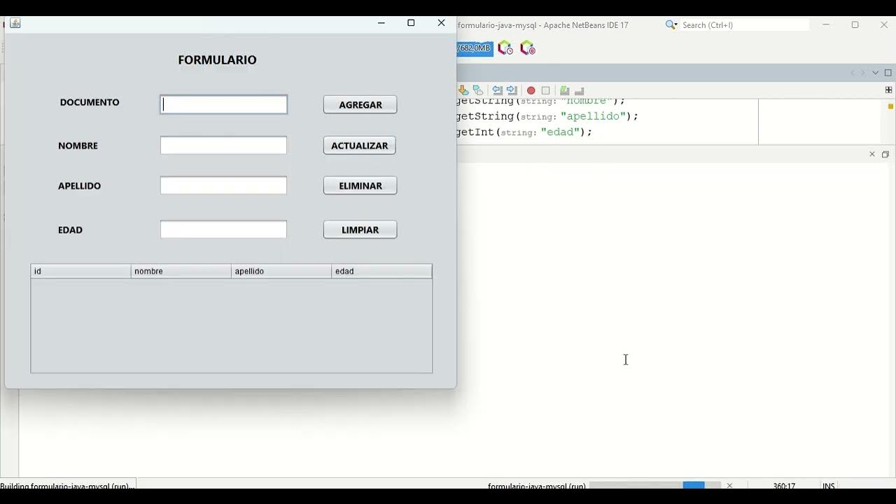 Como crear una conexión entre java y mysql parte 12 - YouTube