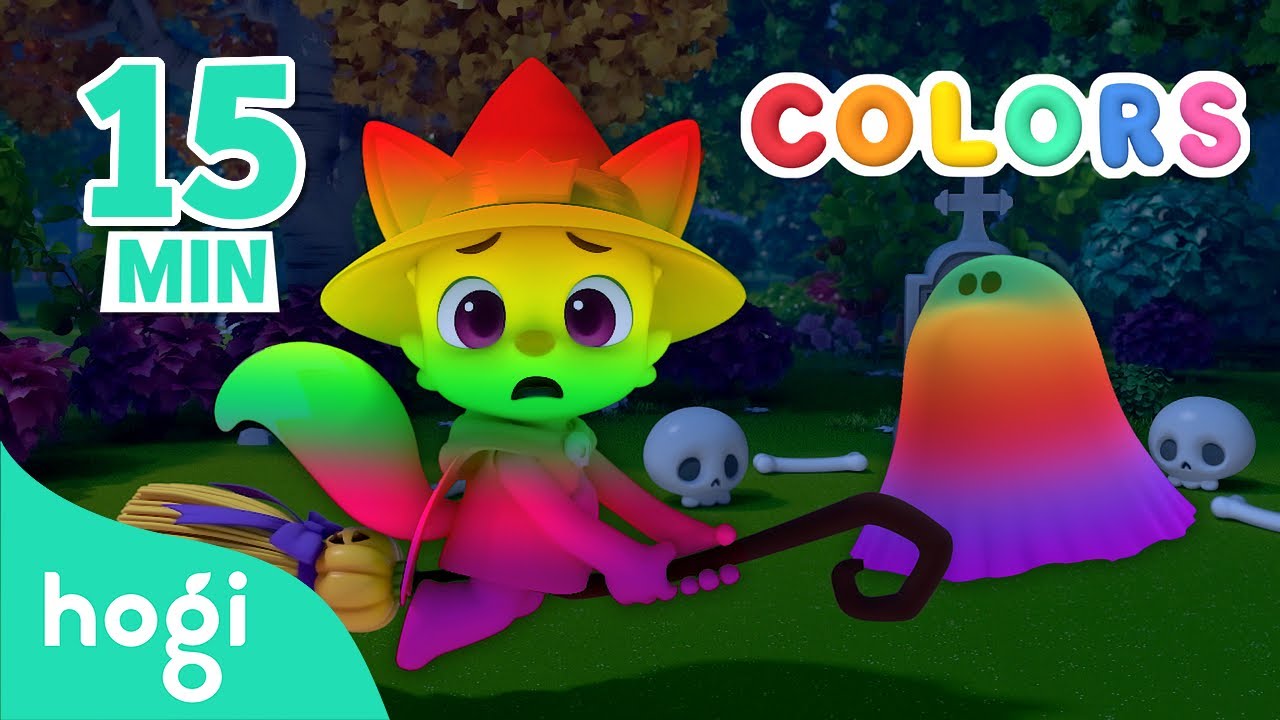 Learn Colors with Witch Pinkfong & Halloween Ghost | 15min | Colors for ...