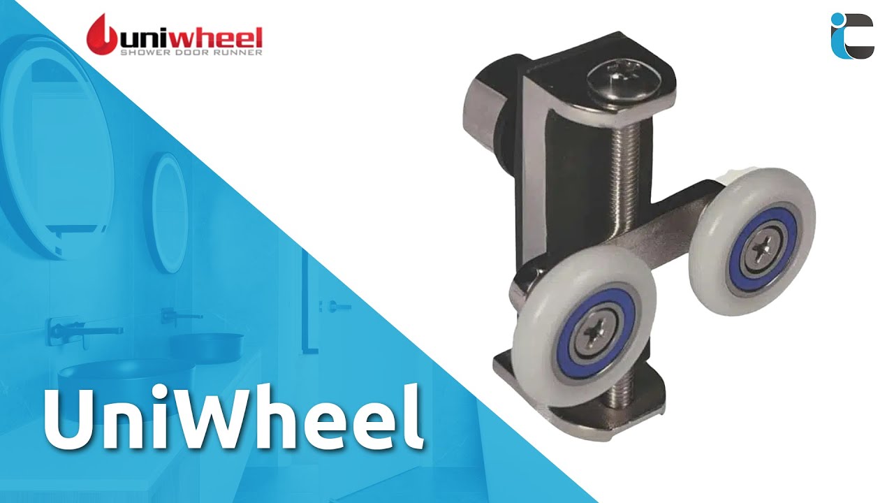 How to Fit a Shower Door Runner - Uniwheel Shower Door Runner - YouTube