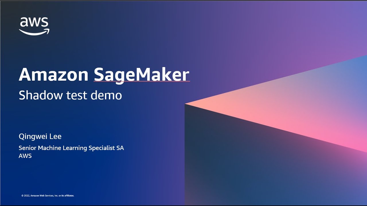 SageMaker shadow testing demo | Amazon Web Services - YouTube