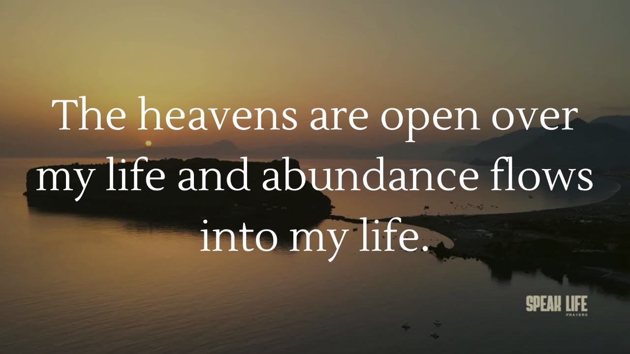 THE HEAVENS ARE OPEN OVER MY LIFE: Powerful Declarations of God’s ...