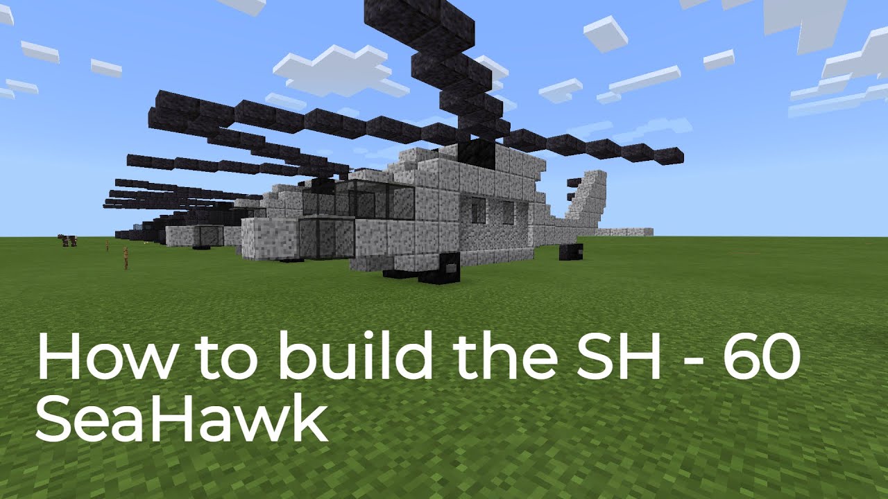 Minecraft tutorial - How build the SH - 60 SeaHawk - YouTube