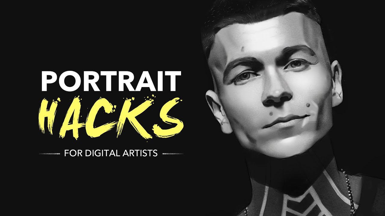 Digital Painting Pro Tips for Textured Portraits - YouTube