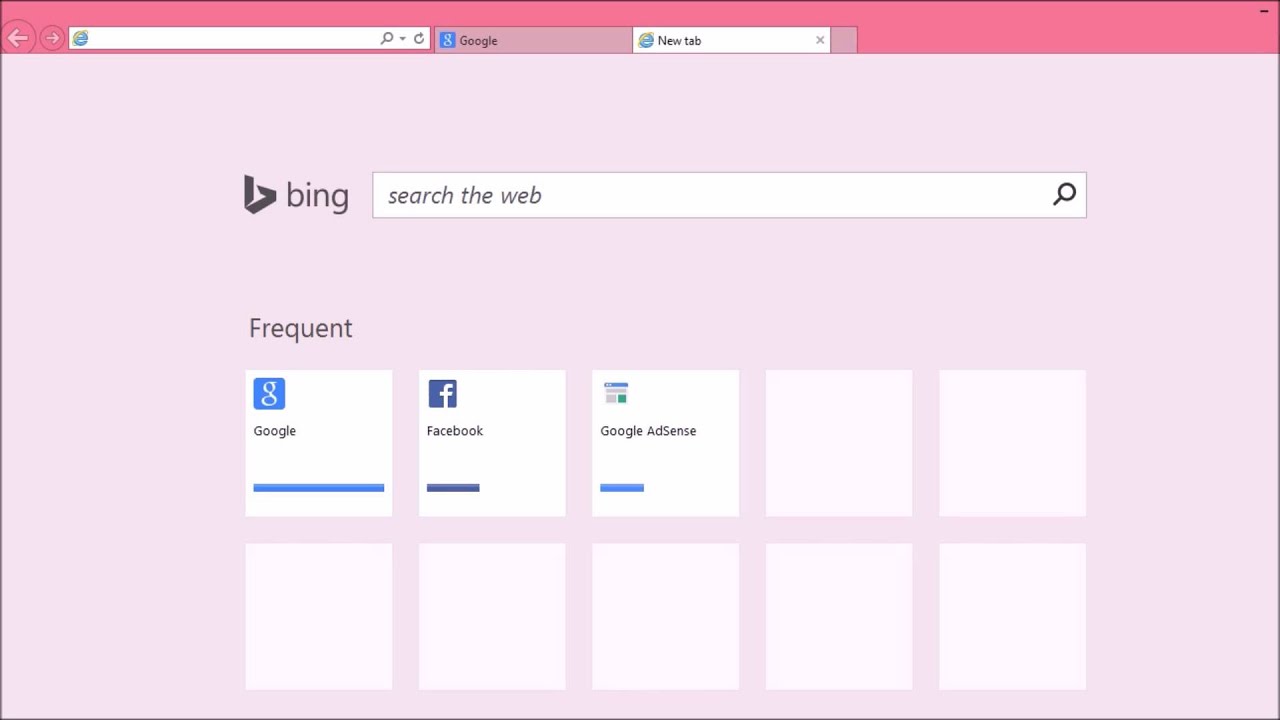How to Remove Search Bar from New Tab Page in Internet Explorer 11 ...