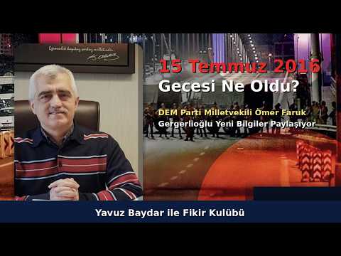 Ömer Faruk Gergerlioğlu (DEM): “15 Temmuz’un arkasında Roboski-Hulusi Akar ilişkisi ile Suriye var\