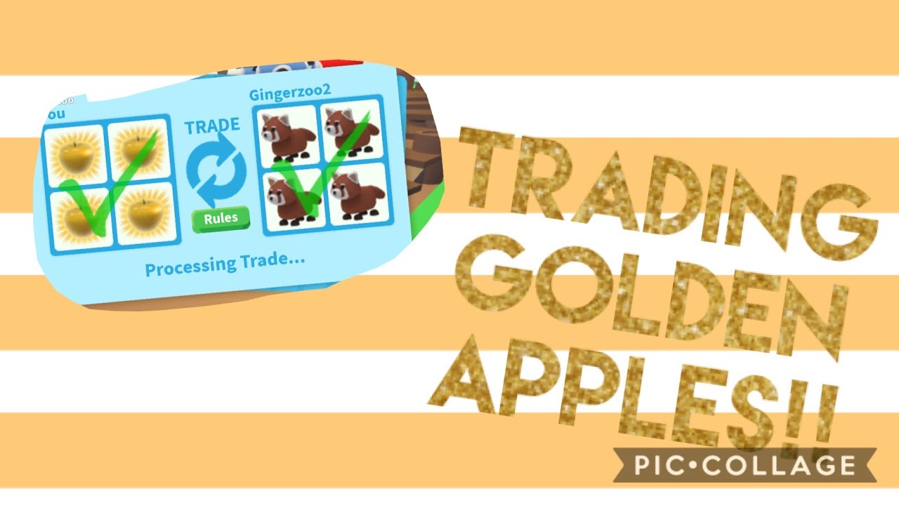What people traded for golden apples in Adopt Me!! - YouTube