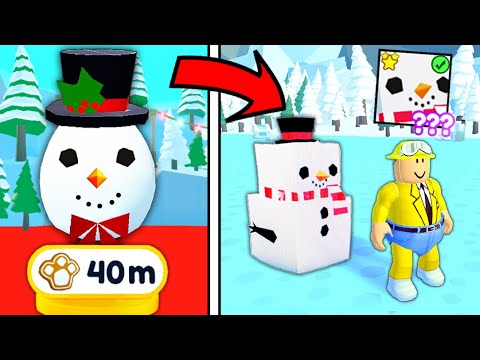 This TRICK Will Give You HUGE SNOWMAN in Pet Simulator X - YouTube