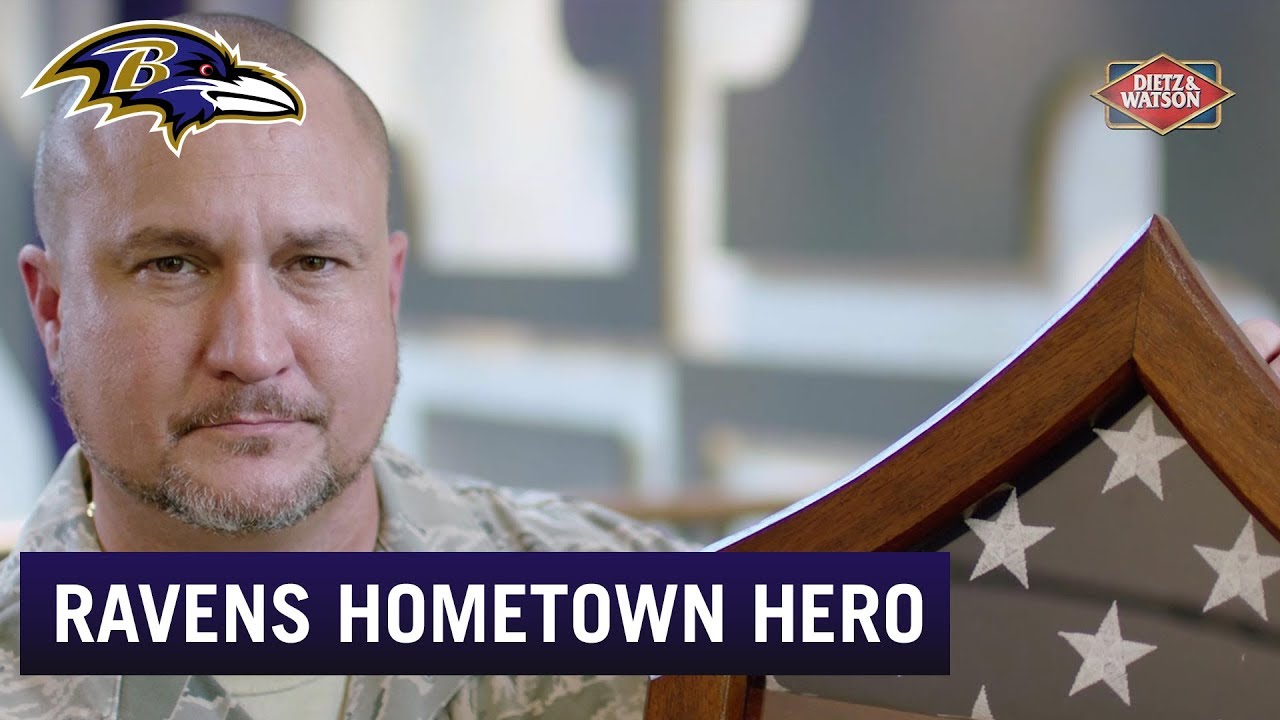 Air Force Technical Sgt. Jerry Sasser | Ravens Hometown Hero - YouTube