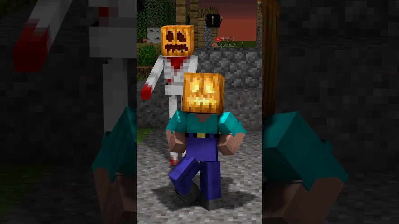 Scary Halloween Night of Noob - Monster School Minecraft Animation ...