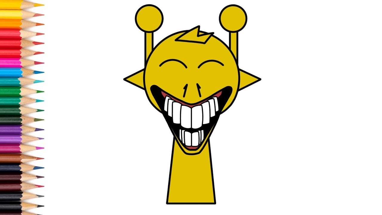 Cara Menggambar SIMON HORROR INCREDIBOX SPRUNKI - YouTube