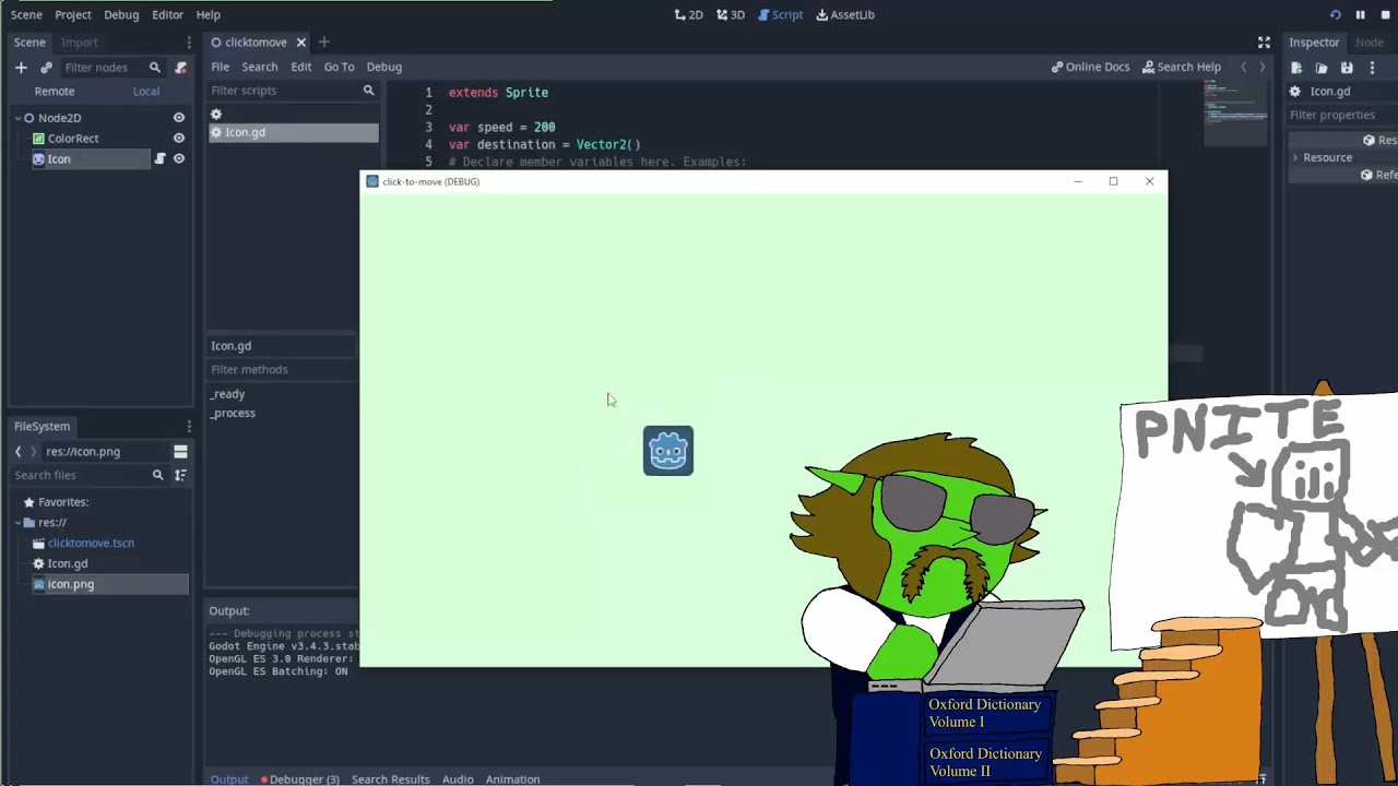 Godot 3.4 Point & Click 2D Movement Tutorial - YouTube
