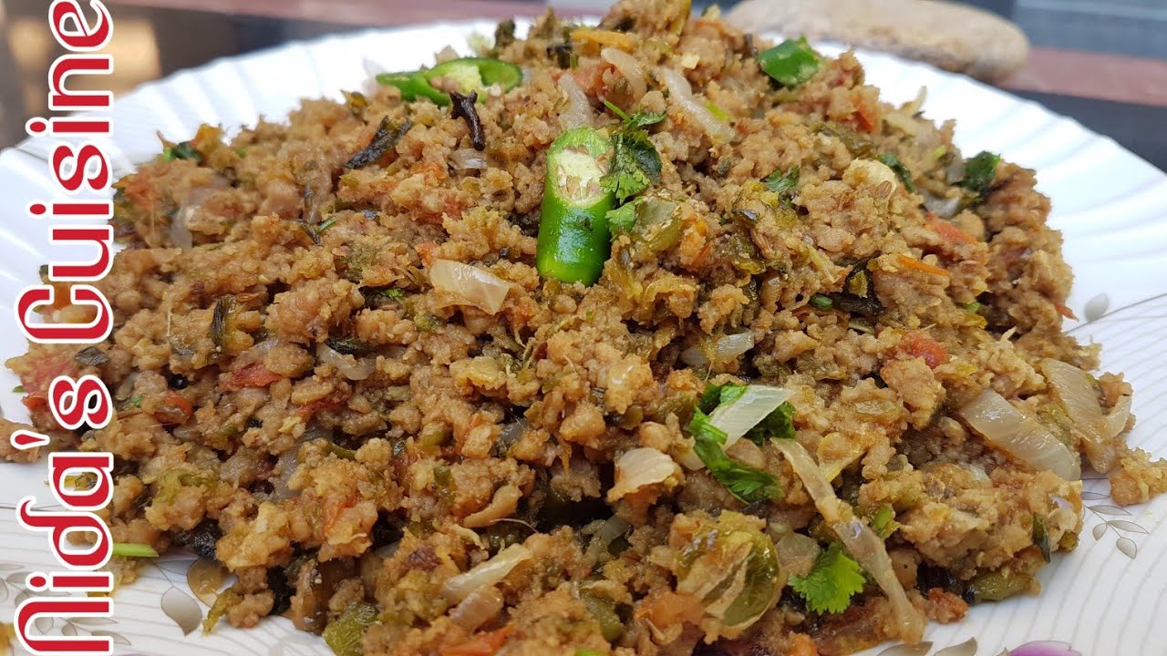 Chong Qeema Recipe - Nida's Cuisine - Easy Chongay Qeema Recipe ...