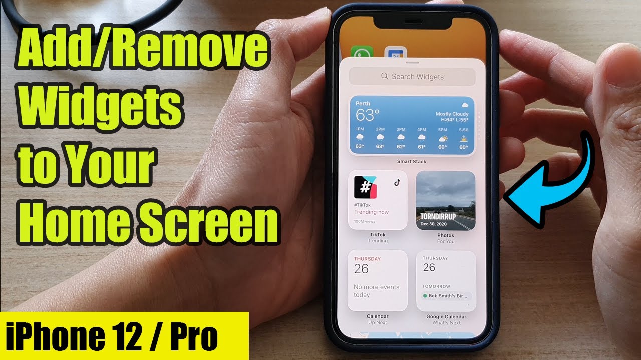 iPhone 12: How to Add/Remove Widgets to Your Home Screen - YouTube