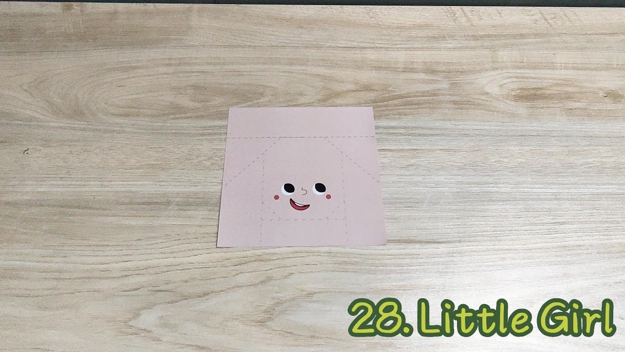 28. Little Girl - How to Make an Origami Little Girl - YouTube