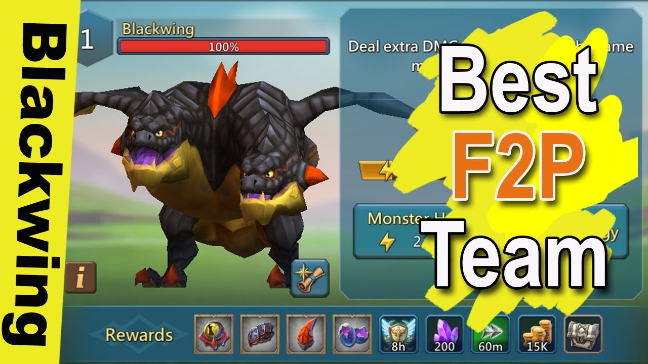 Best F2P Heroes for Blackwing monster hunting - YouTube