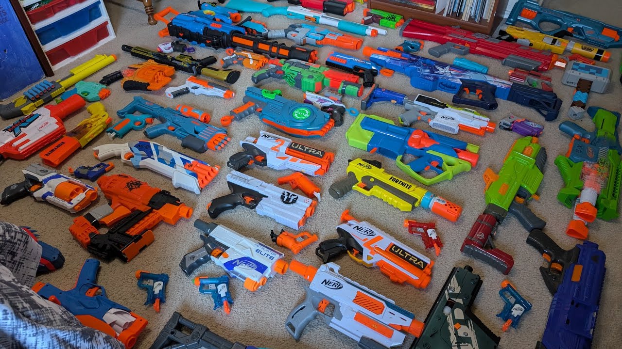 NERF COLLECTION TOUR | Updated 90+ Guns! - YouTube