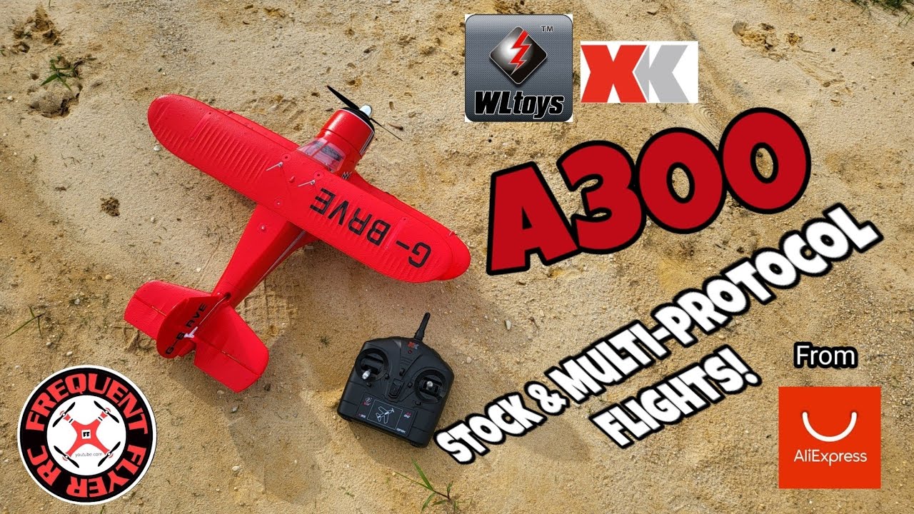 XK A300 BIPLANE MAIDEN WITH STOCK AND MULTI-PROTOCOL TX - YouTube