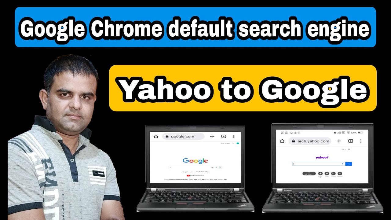 How to remove yahoo search from google chrome browser l how to make ...