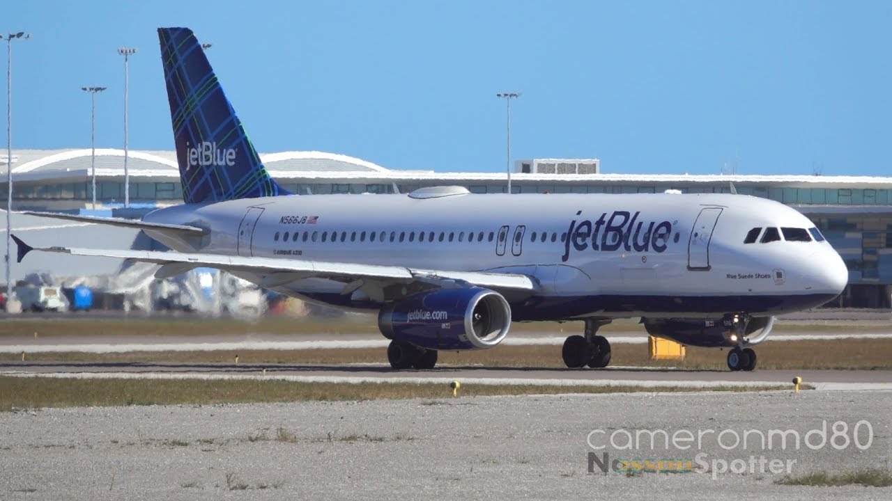 Jetblue Departure | Airbus A320 | N566JB | Nassau,Bahamas - YouTube