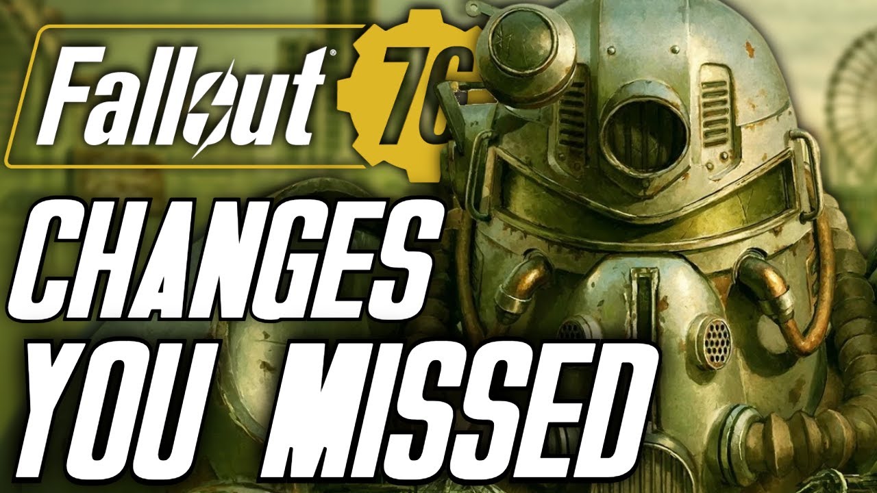 5 Changes You Missed In The NEW Fallout 76 Update! - YouTube