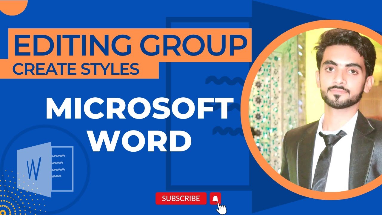 Microsoft Word 2016 Styles Group & Editing Group in Home Tab # ...