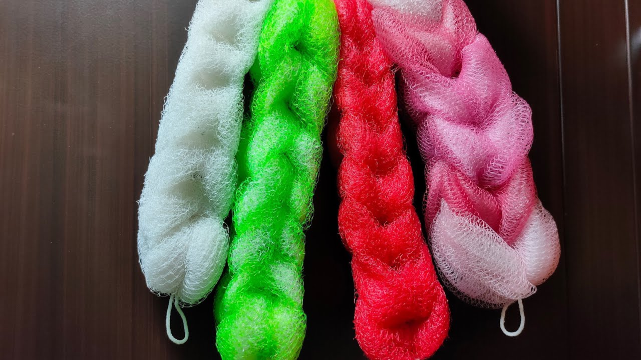 How to make body scrubber at home ll Scrubber - YouTube