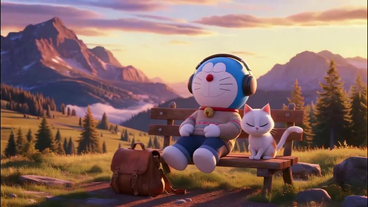 Time Machine Vibes 🍀 Doraemon Lofi Mix – Deep Focus & Calm Energy - YouTube