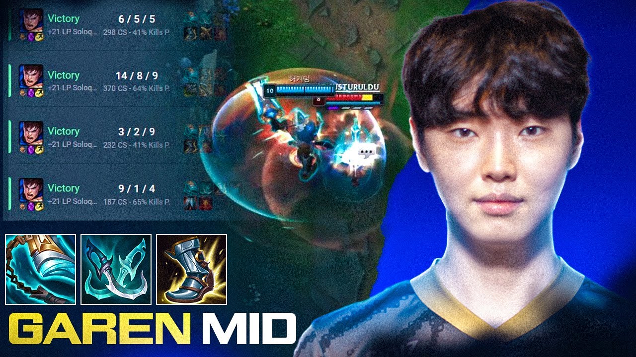 Chovy'nin Yasuo ve suikastçilere çözümü Garen mid - YouTube