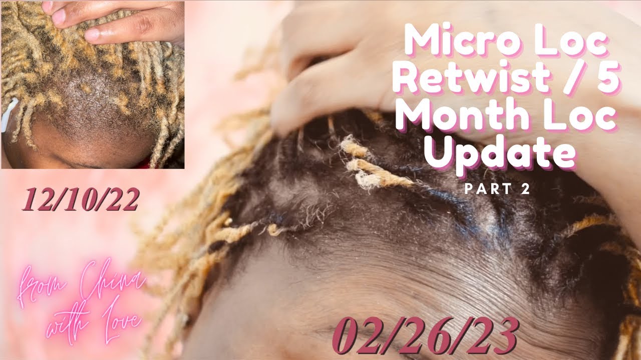 MicroLocs Retwist / 5 Month Loc Update Pt 2 | @locdnloading_ | From ...