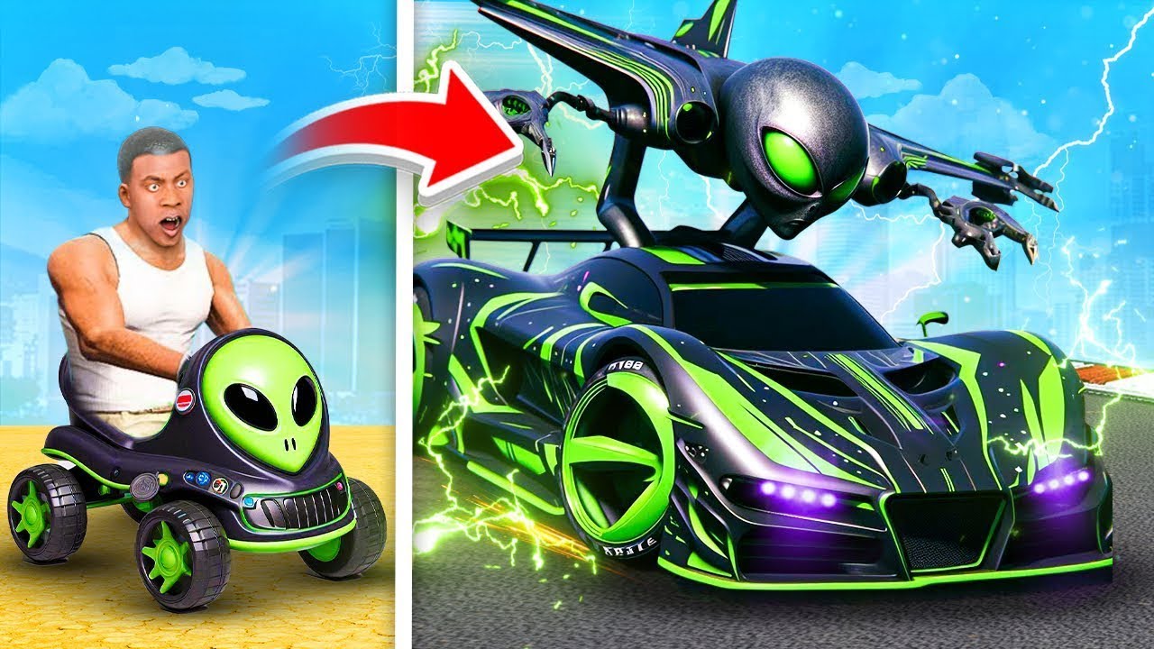 Upgrading ALIEN CARS In GTA 5! - YouTube