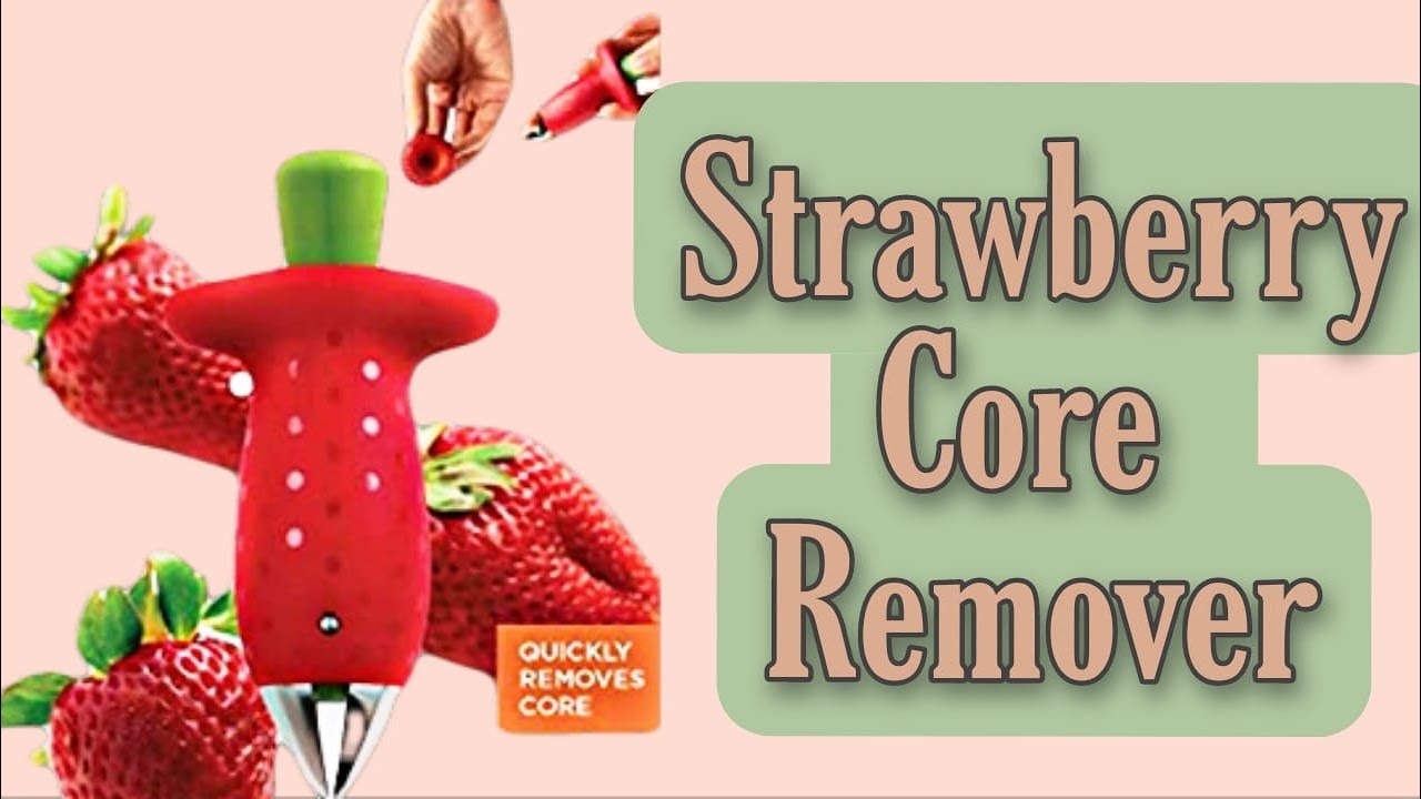Strawberry Huller - Remove Strawberry Core with Chef’n Stem Gem - YouTube
