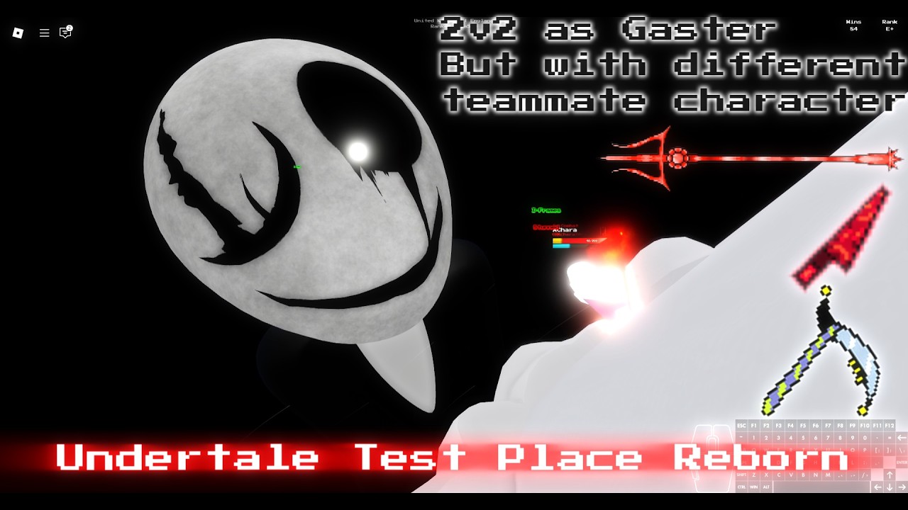 Gaster with different teams [part 1]. UTPR. Undertale Test Place Reborn ...