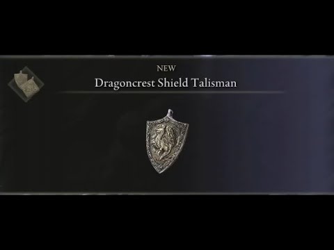 Dragoncrest Shield | Talisman Location | Elden Ring - YouTube