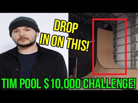 Tim Pool Offers $10000 To Drop In On His Gnarly Skatepark - YouTube