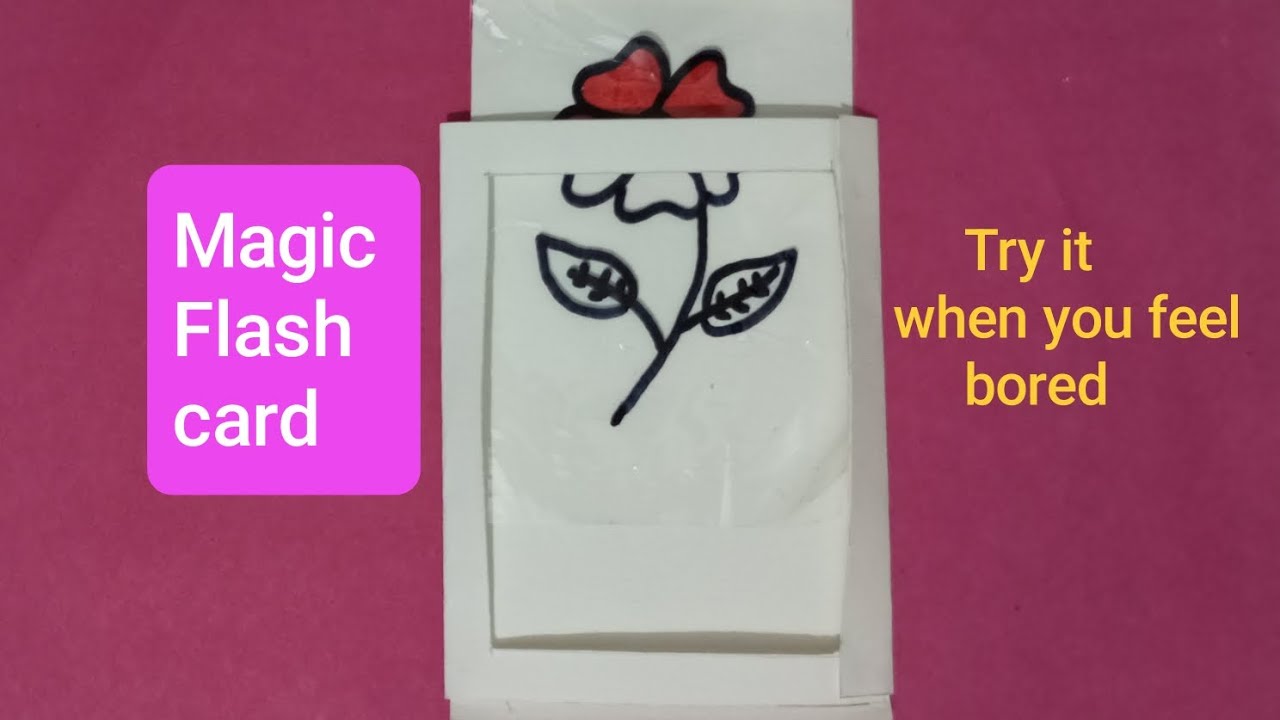 How to make magic Flash Card | Magic Flash Card | Diy Flash Card ...
