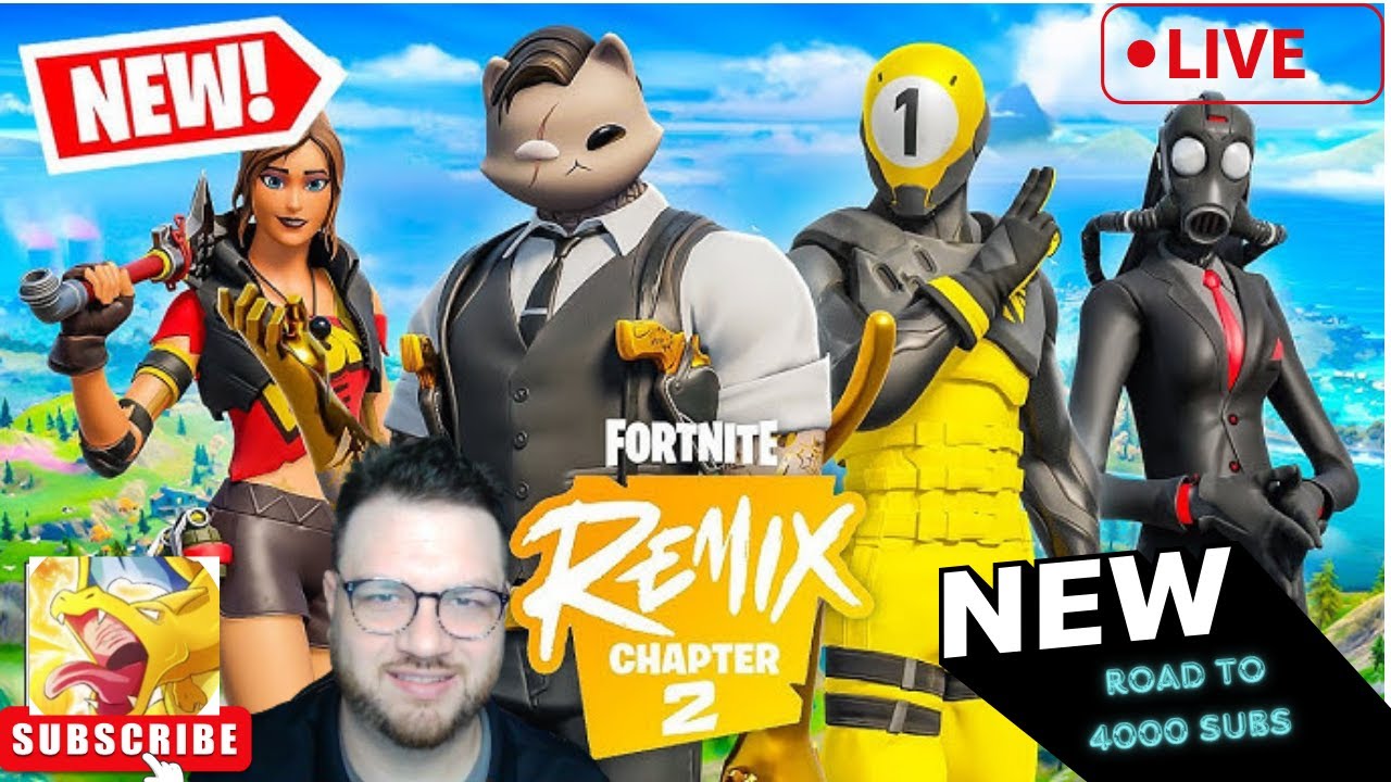 🔴LIVE | 👑FORTNITE **NEW CHAPTER 2 REMIX GAMEPLAY**💯 | ROAD TO 4K SUBS ...