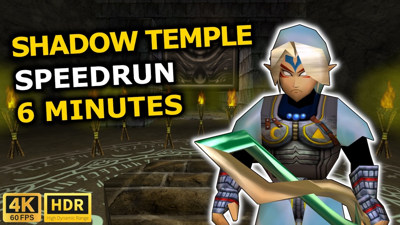 Fierce Deity Speedruns Shadow Temple in 6:06 | 4K HDR 60fps | Fierce ...