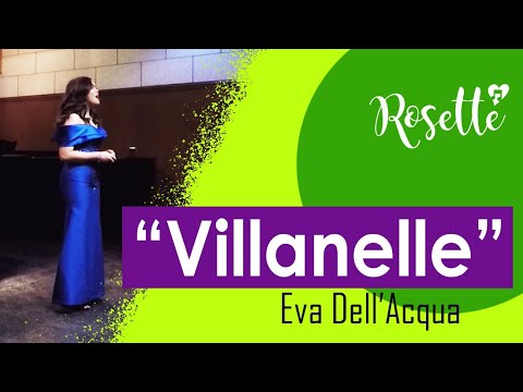 Villanelle - Eva Dell’Acqua (cover) by: Rosette M. Valencia - YouTube