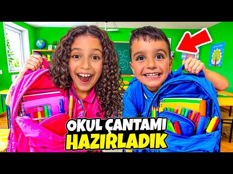 POYRAZ ELİF OKUL ÇANTASINI HAZIRLIYOR!!!ÇANTAMDA NELER VAR!!!