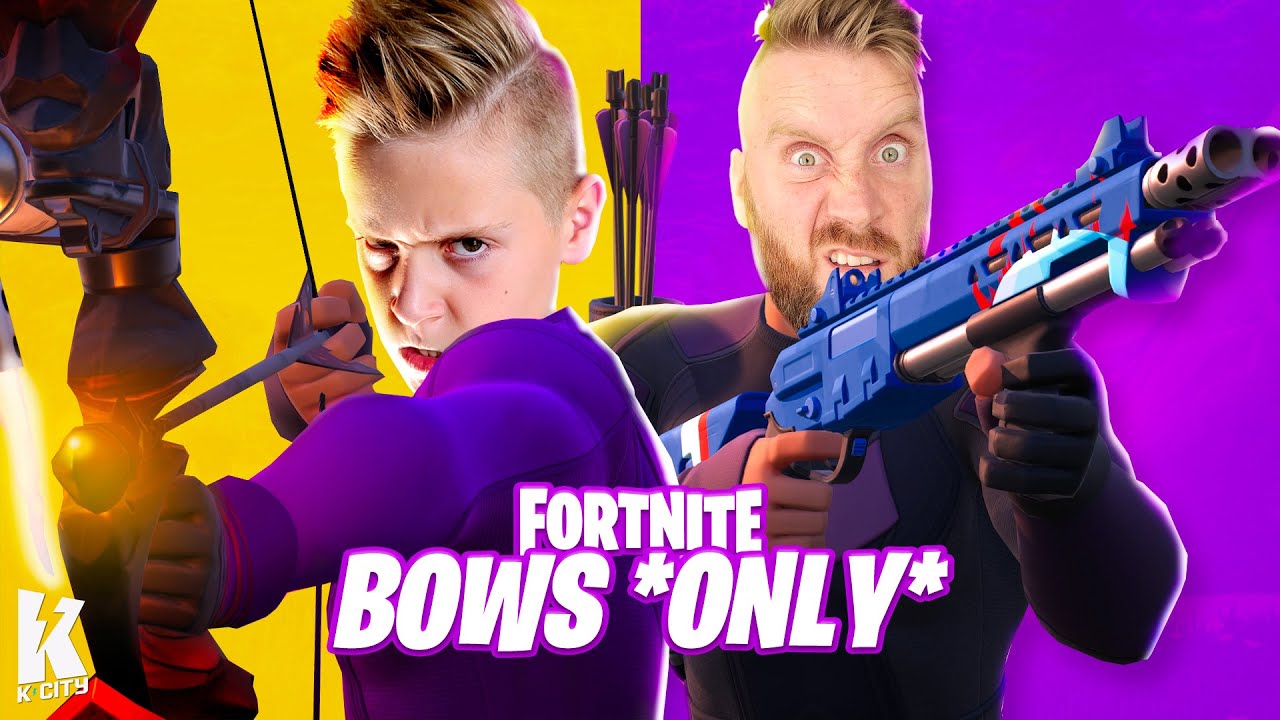 Bows *ONLY* in FORTNITE (Hawkeye Challenge!) K-City Gaming - YouTube